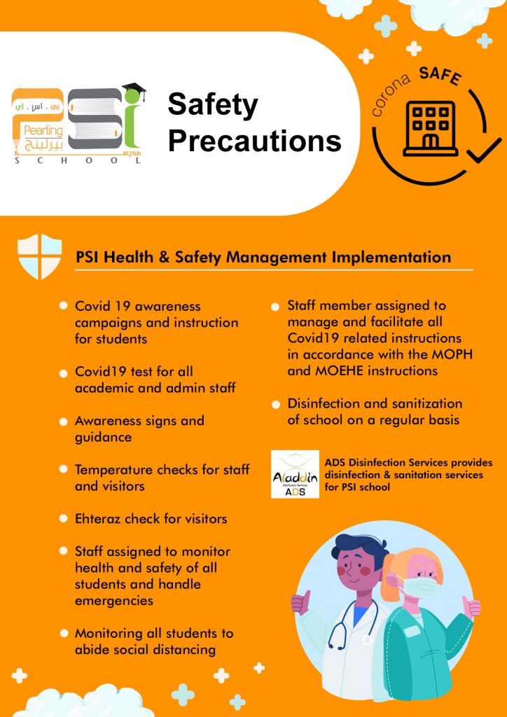PSI Safety Precautions – Pearling Season International School
